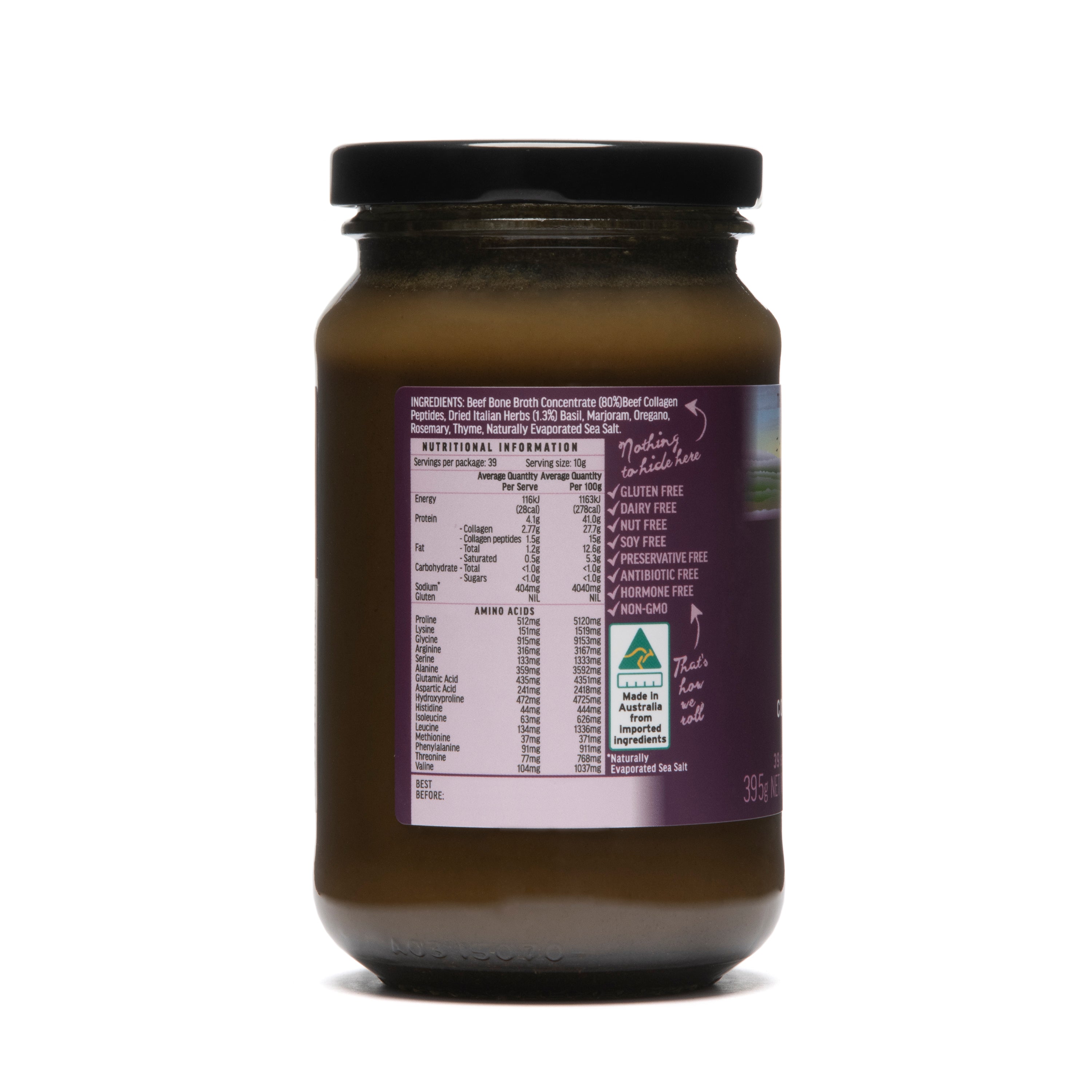 Five Herbs Bone Broth Concentrate with Collagen Halal Certified Shop ...