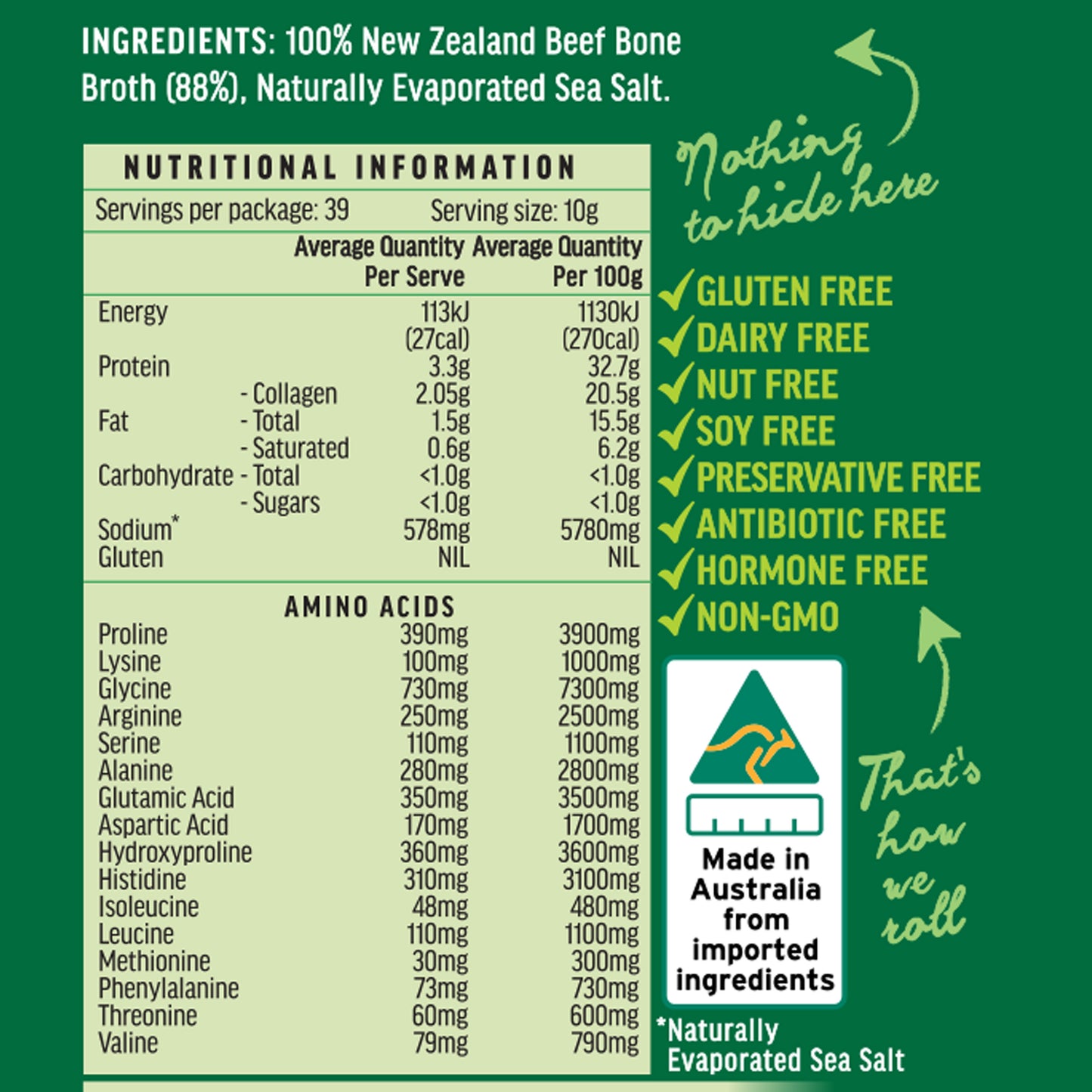 Halal Beef Bone Broth Concentrate 390 gram – Australian Bone Broth Co