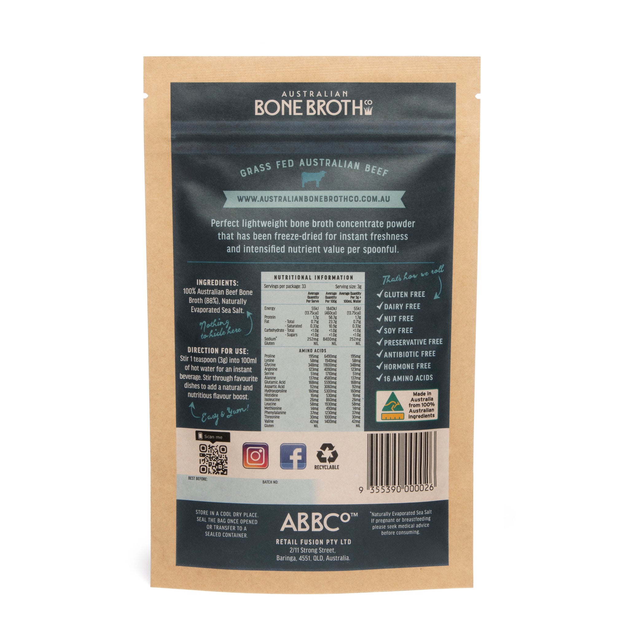 Bone Broth Powder | Australian Bone Broth Co