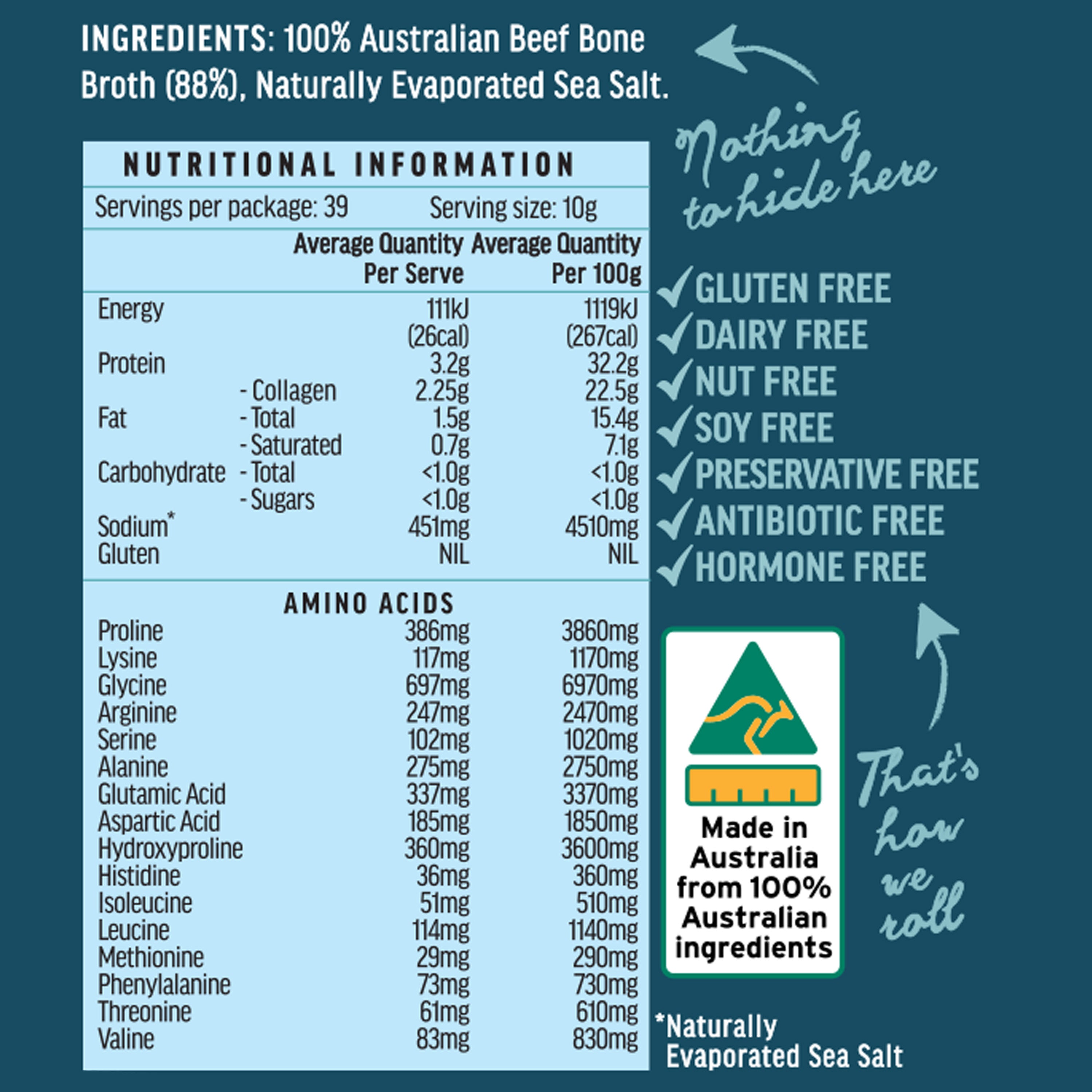 Beef Bone Broth Concentrate - Nutrient Dense | Australian Bone Broth Co