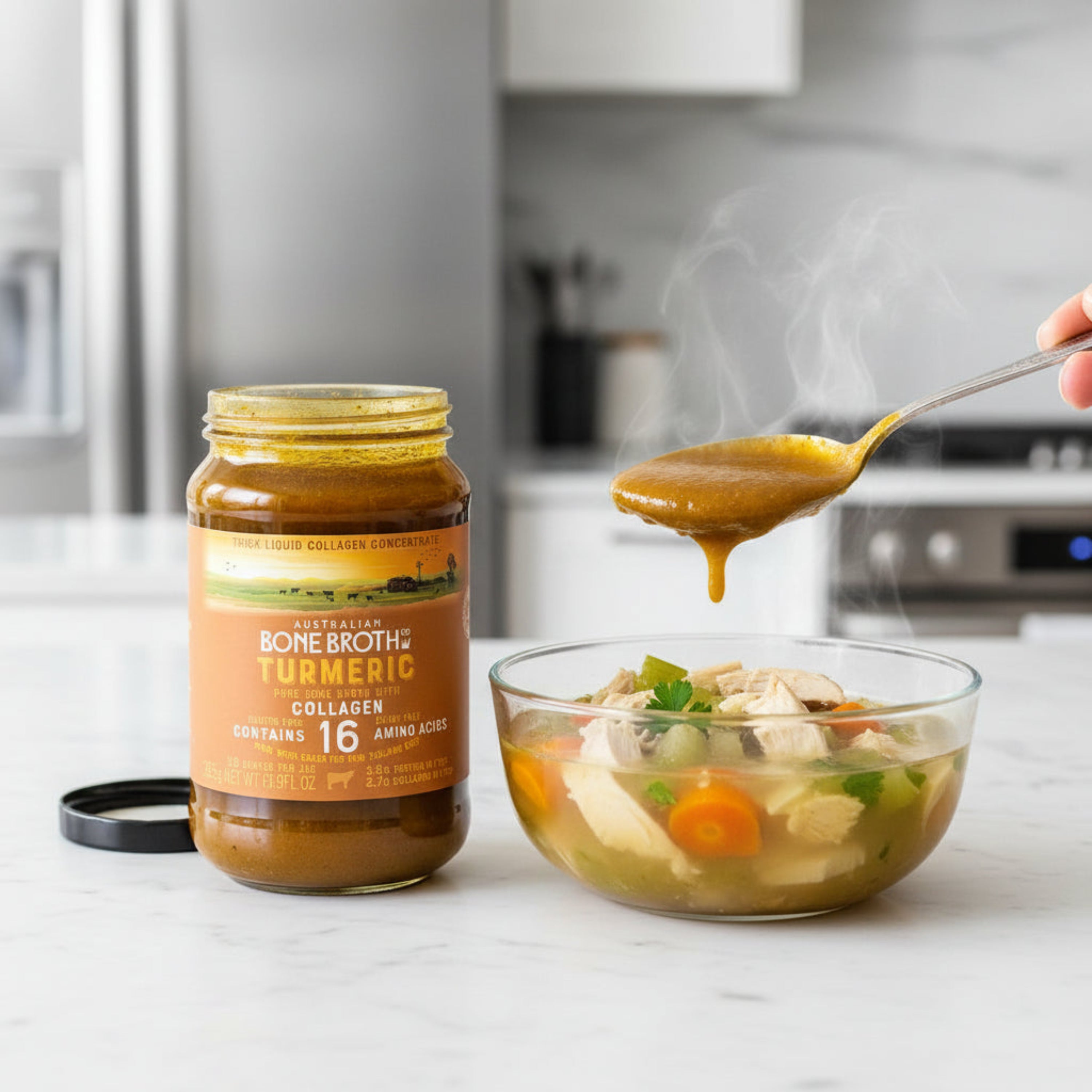 Turmeric Beef Bone Broth Concentrate | Australian Bone Broth Co